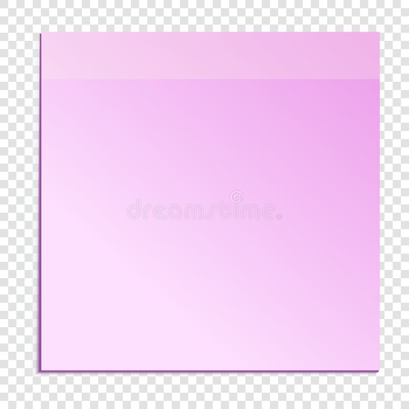 Pink sticky note stock vector. Illustration of clip - 109849307