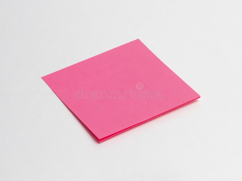 Pink Sticky Notes on White for Organization Stock Photo - Image of ...