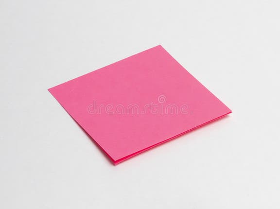 Pink Sticky Notes on White for Organization Stock Photo - Image of ...