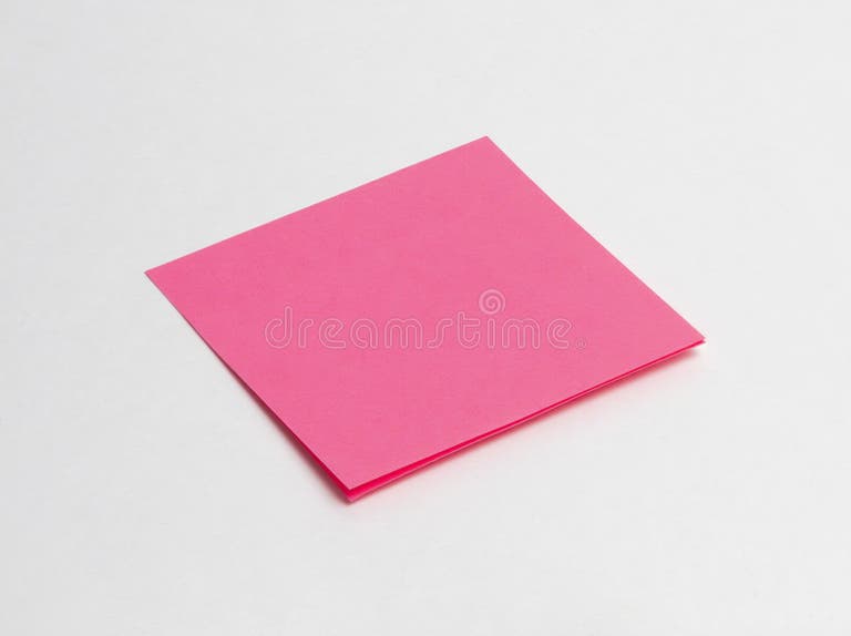 Pink Sticky Notes on White for Organization Stock Photo - Image of ...