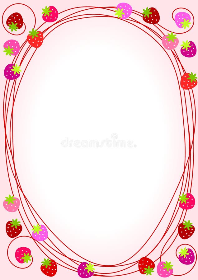 Strawberry Border Stock Images