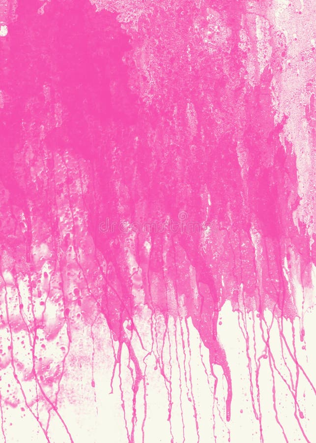 Pink Streaks of Paint Over a Beige Wall for Your Designs Stock Image ...