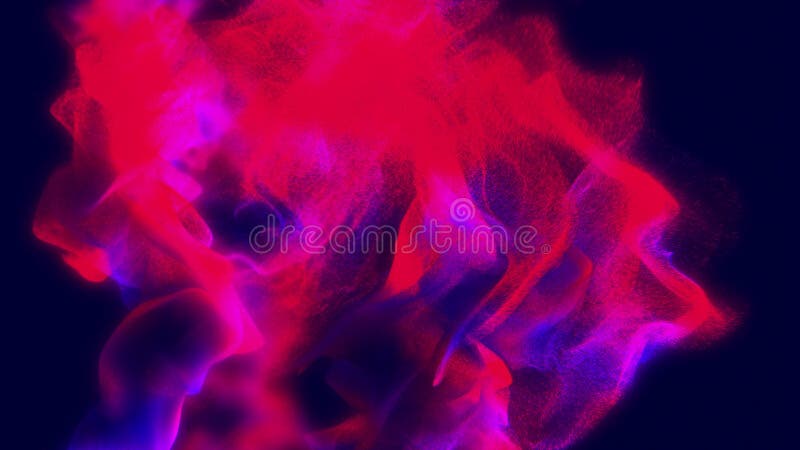 Pink Stream of Particles Down, 3D Animation, Looping Stock Video ...