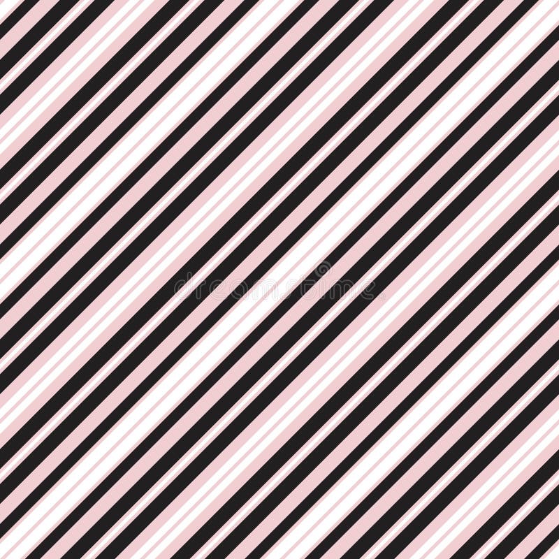 Pink Stripe Seamless Pattern Background in Diagonal Style Stock Vector ...