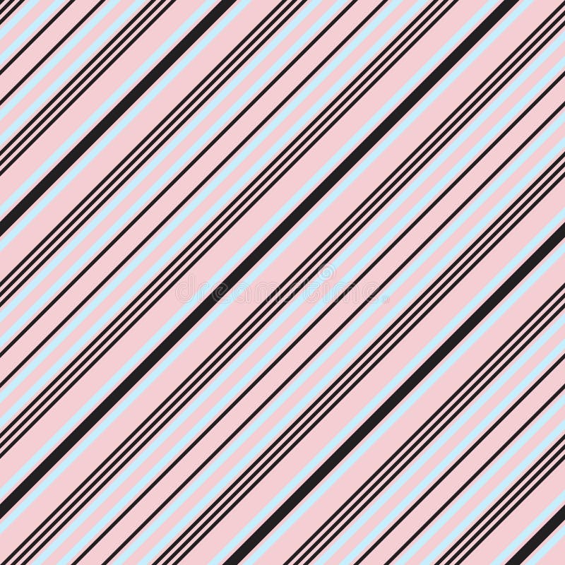 Pink Stripe Seamless Pattern Background in Diagonal Style Stock Vector ...
