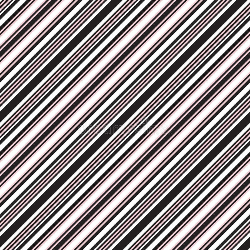 Pink Stripe Seamless Pattern Background in Diagonal Style Stock Vector ...