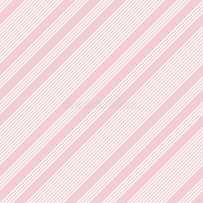 Pink Stripe Seamless Pattern Background in Diagonal Style Stock Vector ...