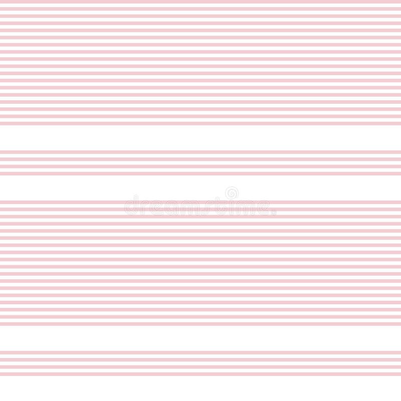 Pink Stripe Seamless Pattern Background in Horizontal Style Stock ...