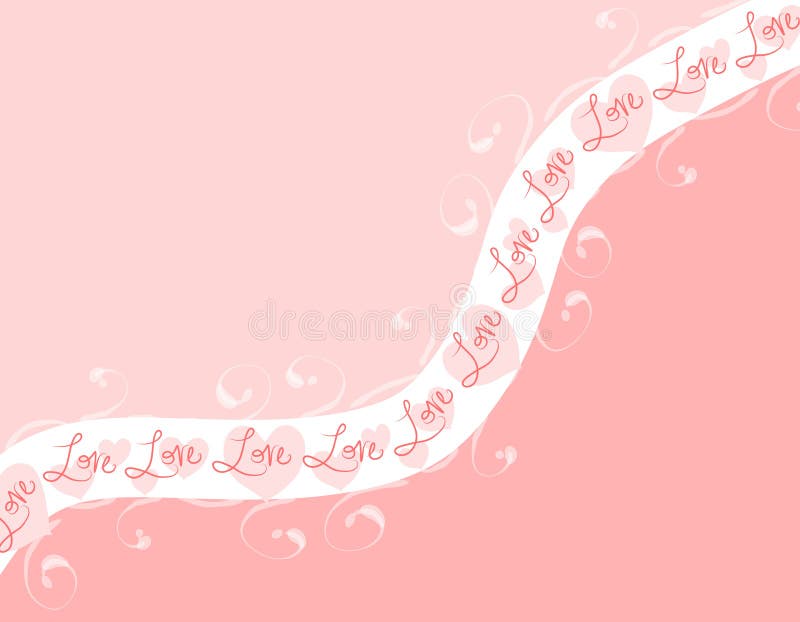 Pink Stripe Swoosh Love Background Stock Illustration - Illustration of ...