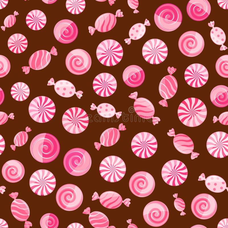 Candy Seamless Repeat Pattern Vector Stock Vector - Illustration of ...