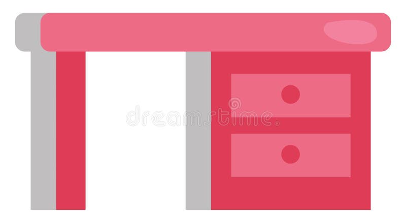 Red table, icon stock vector. Illustration of table - 261059447