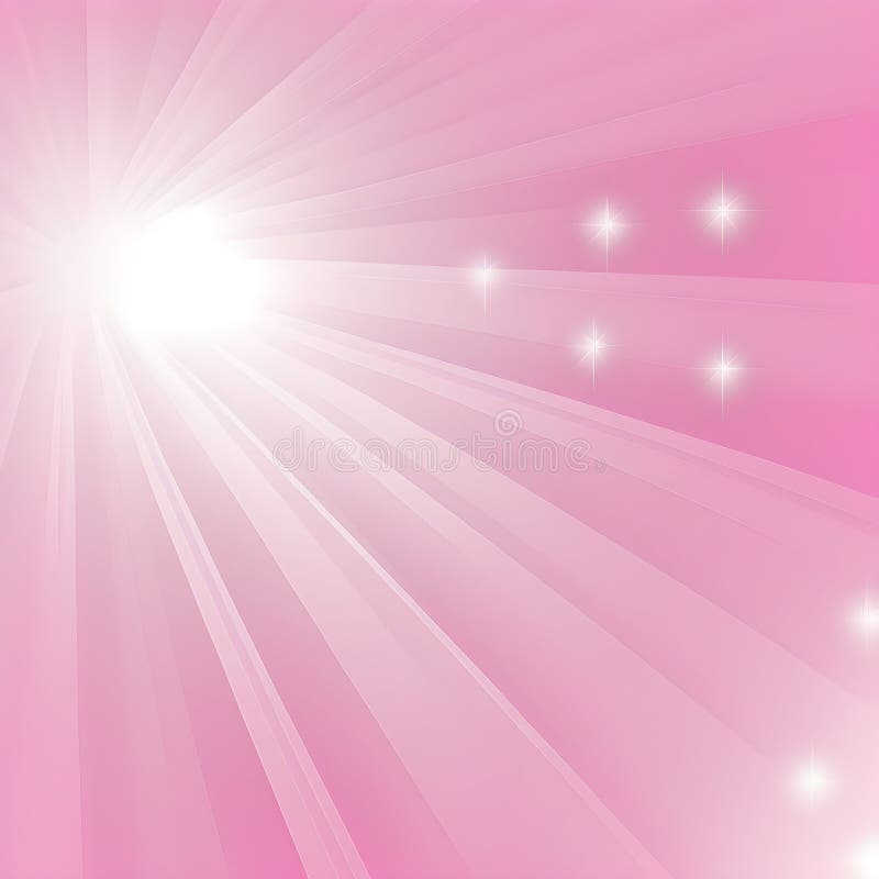 Pink Sun Star Like Vector Light Rays Beaming Graphics Abstract Stock ...