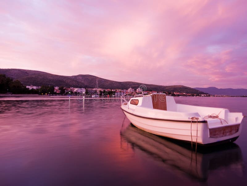 Pink sunset stock photo. Image of croatia, exposure, sunset - 19626896