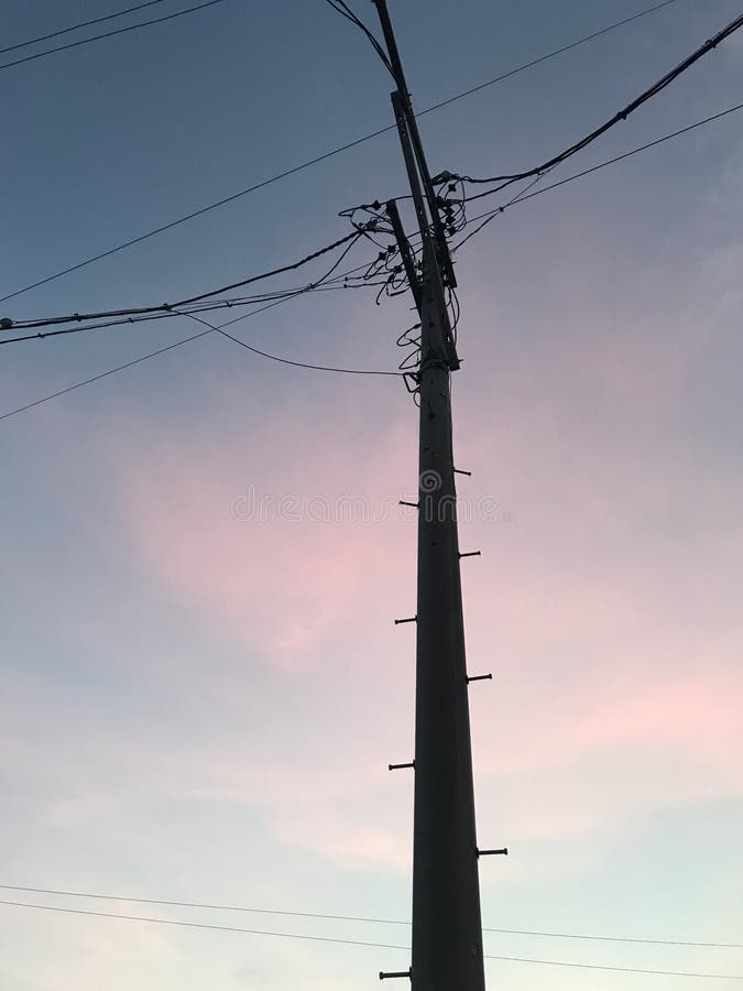 Pink Sunset and Blue Sky in Japan Stock Image - Image of japan, blue ...