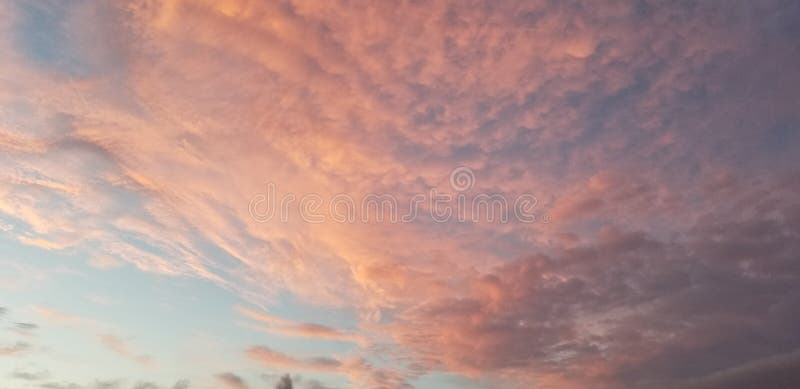 Pink sunset clouds stock photo. Image of pink, cloud - 205734546
