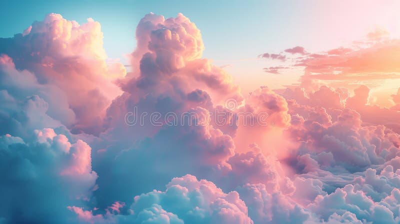 Pink Sunset Clouds stock image. Image of weather, color - 327774985