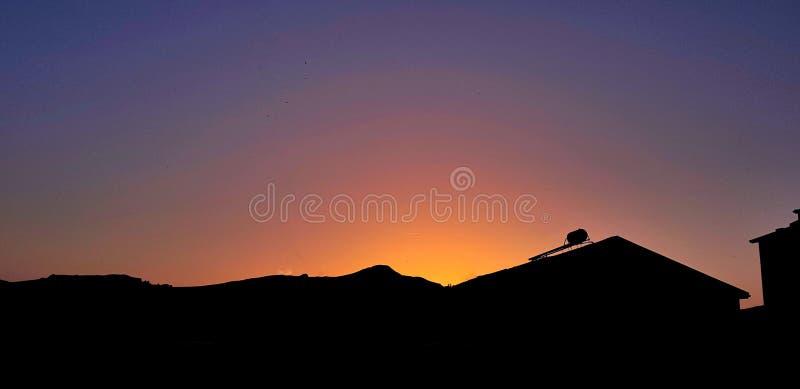 Pink sunset home stock photo. Image of sunset, pink - 154130240