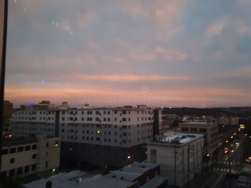 Pink Sunset Pittsburgh stock photo. Image of sunset - 165177656