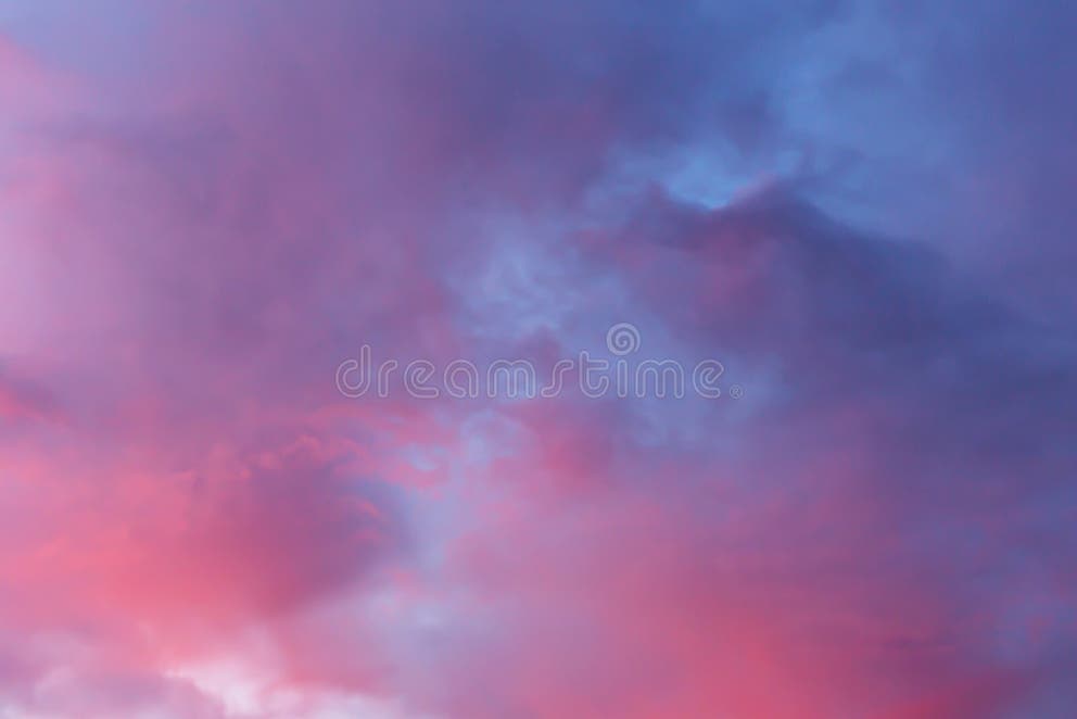 Pink Sunshine in the Clouds in the Sky Stock Image - Image of sunshine ...
