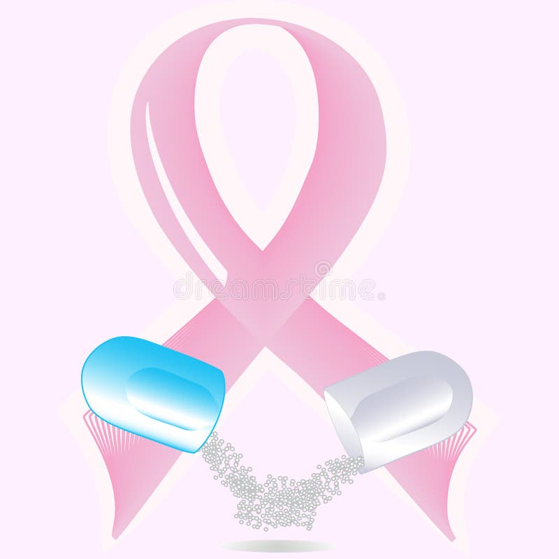 Pink Support Ribbon stock vector. Illustration of help - 8711512