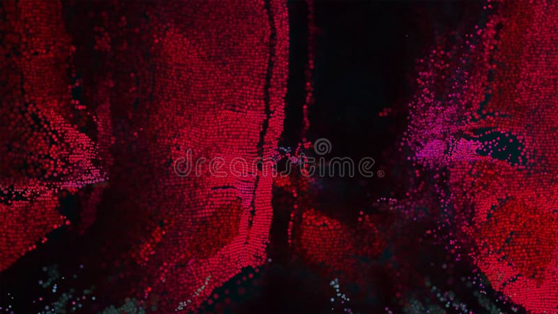 Pink Surface 3D Pixel Art stock illustration. Illustration of abstract ...