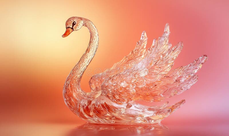 Pink swan logo stock vector. Illustration of pink, animal - 100938411