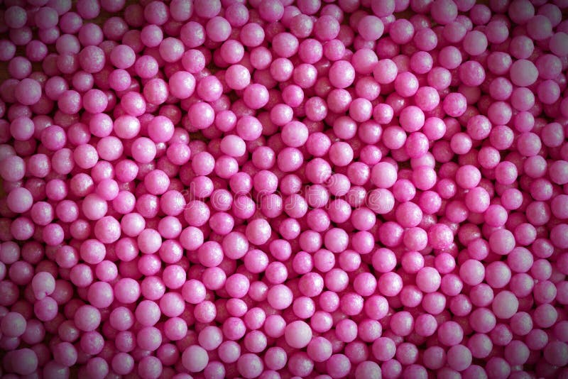 Pink and sweet sugar balls stock image. Image of food - 159268385