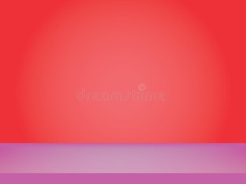 Pink Table with Red Gradient Wall for Background, Color Display Product ...