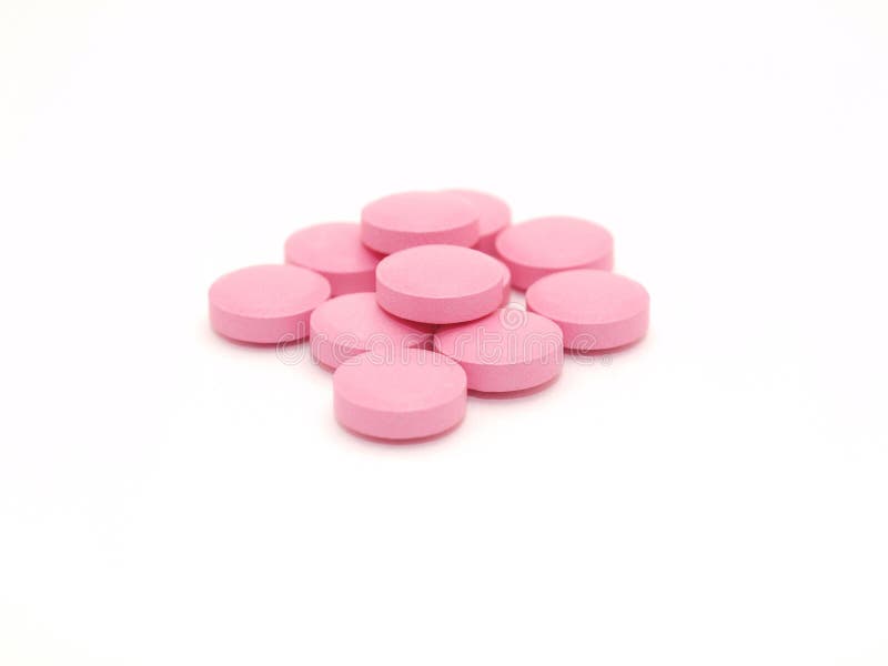 Light pink round tablets stock photo. Image of capsule - 112380472