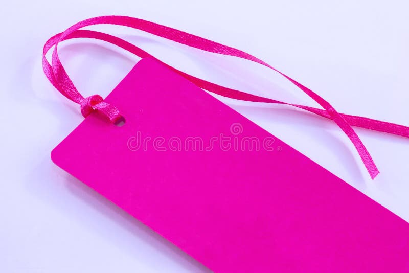 Pink cardboard tag stock image. Image of retail, bright - 69739319