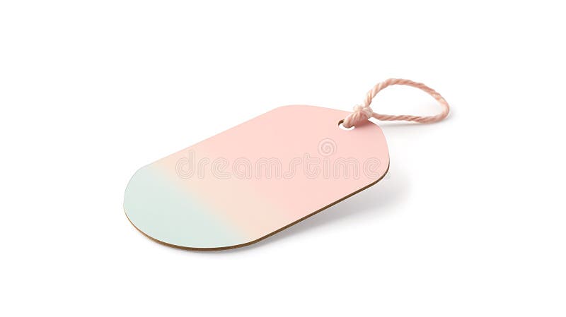 A Pink Tag with a Green and Blue Gradient Stock Illustration ...