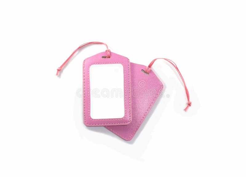 Pink tag stock image. Image of tied, pink, design, identification ...