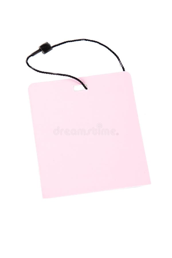Pink sale tag isolated stock image. Image of shop, finance - 5720665