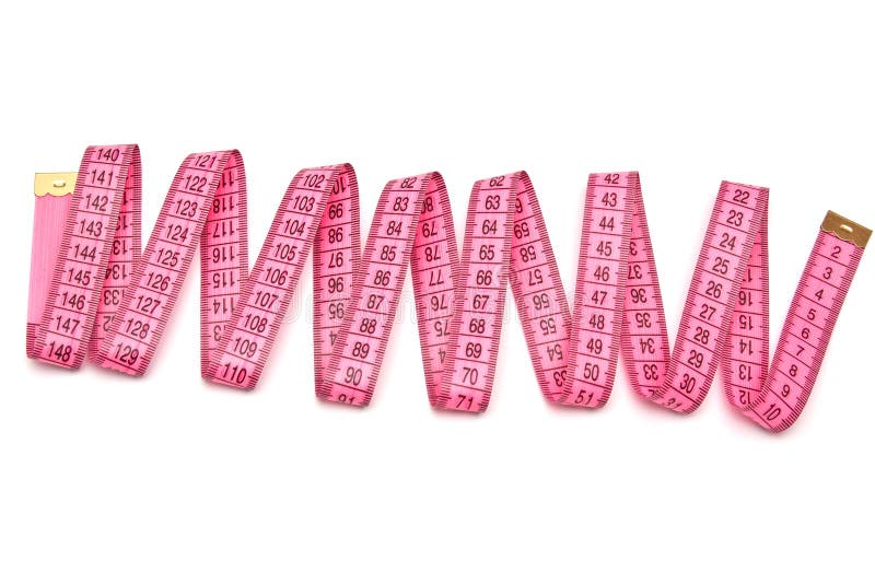 Pink tailor s meter stock image. Image of tool, view - 13736005