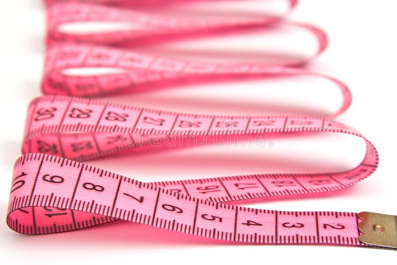 Pink tailor s meter stock image. Image of meter, isolated - 13736011