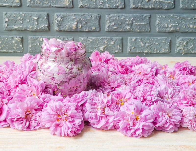 Pink tea roses on table stock photo. Image of concept - 185879298