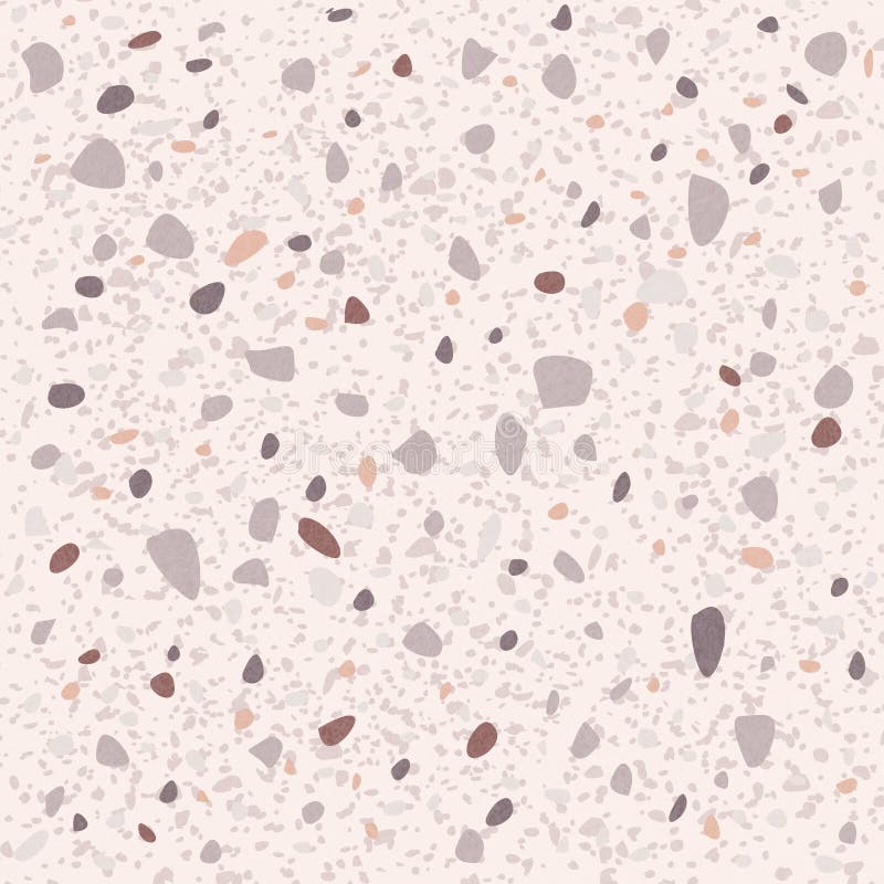 Pink Terrazzo Texture Background Pattern Stock Illustration ...