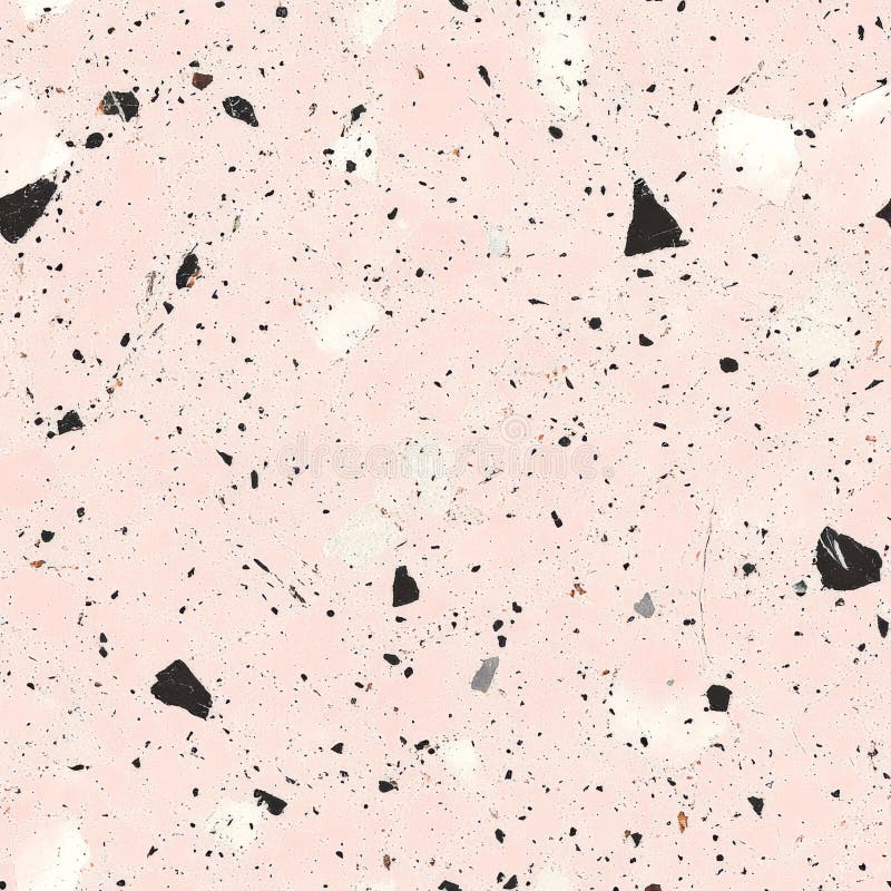 Pink Terrazzo Texture with Black and White Flecks Stock Photo - Image ...