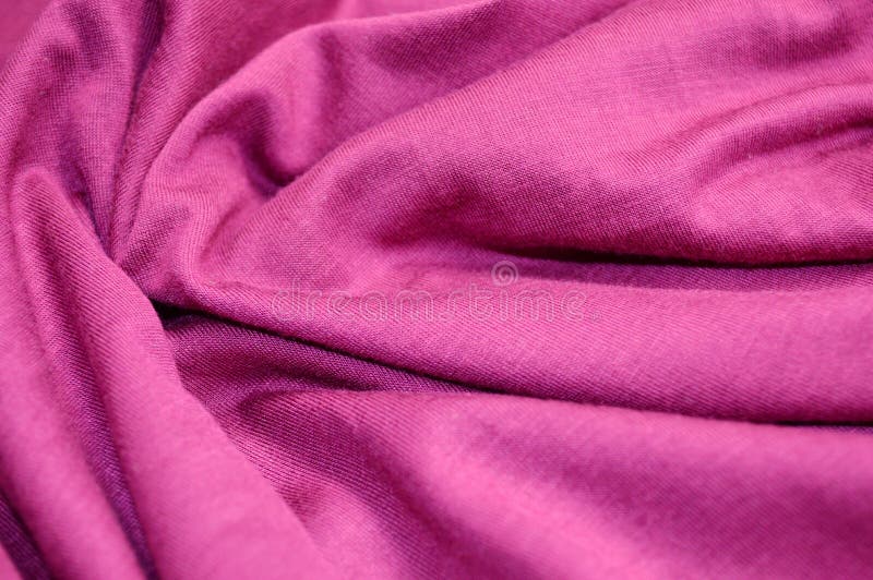 Pink Textile Pattern As a Background. Pink Material Texture on Fabric ...