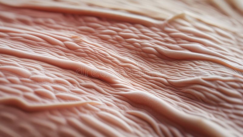 Pink Textured Surface Forming Wavy Pattern with Ridges and Valleys ...