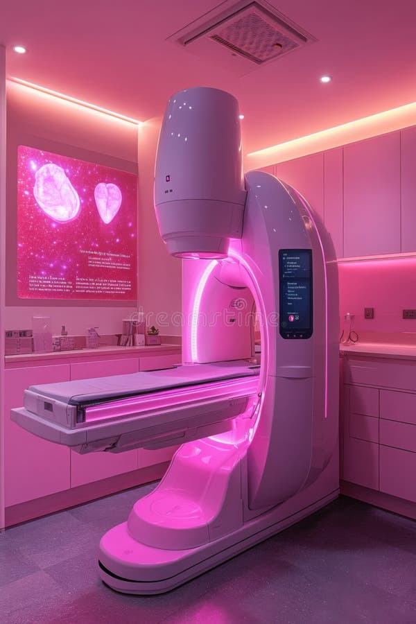 Pink-themed Mri Machine in Modern Medical Facility for Advanced ...
