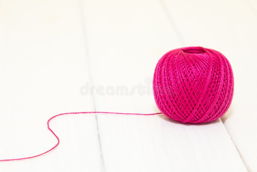 Small Roll of Knitting Threads for Hook Stock Photo - Image of product ...