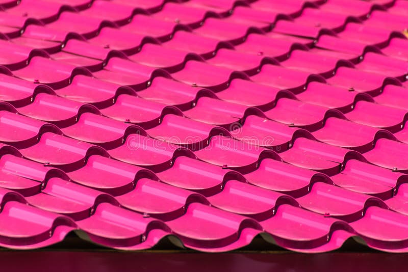 Pink tile roof stock image. Image of exterior, abstract - 57092047