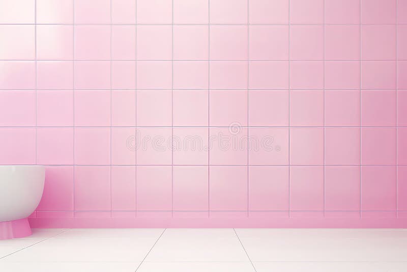 Pink Tile Wall Checkered Background for Bathroom Floor Stock ...