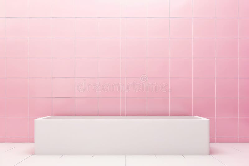 Pink Tile Wall Checkered Background for Bathroom Floor Stock ...