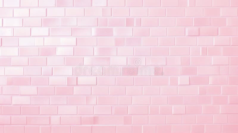 Pink Tile Wall or Floor Background with Palm Leaves Shadow. 3D Render ...