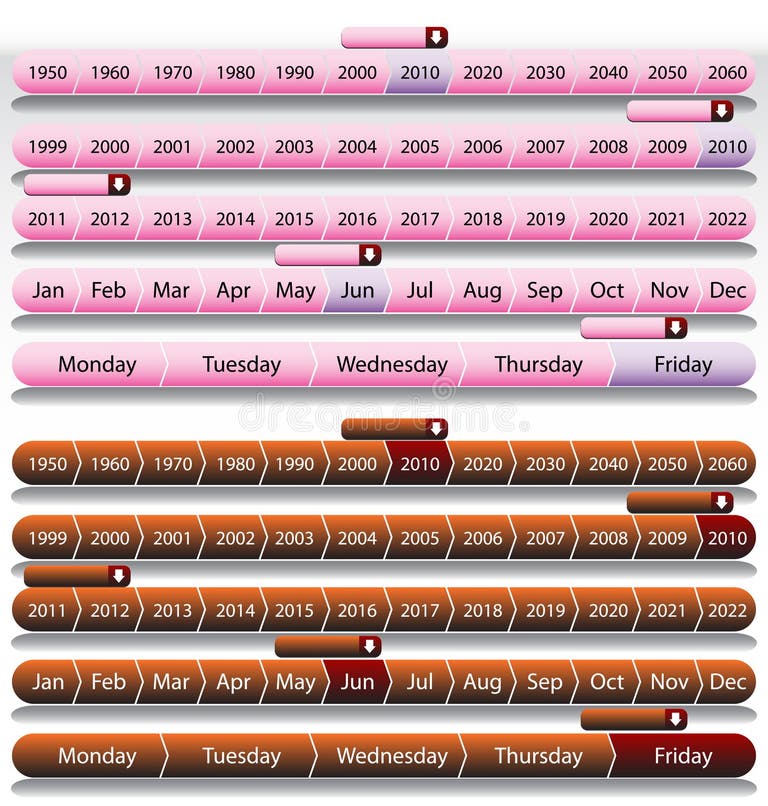 Pink Timeline Chart Set Stock Illustrations – 147 Pink Timeline Chart ...