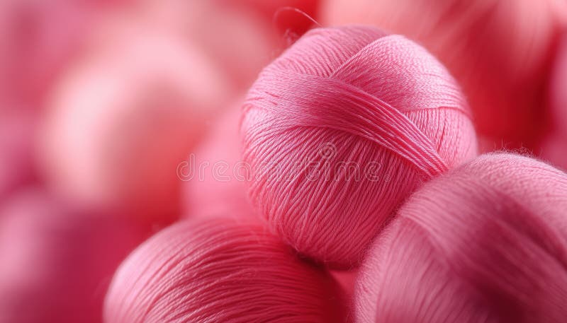 Pink Tone Sewing Threads stock image. Image of creation - 356043415