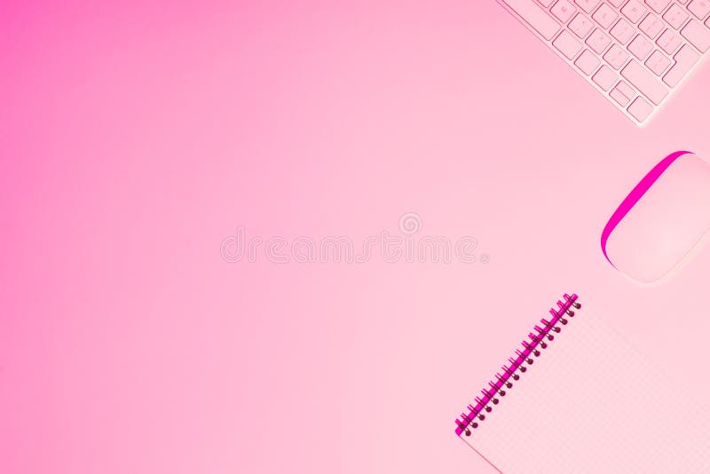 Pink Toned Picture of Textbook, Computer Mouse and Keyboard Stock Image ... Pink Toned Picture of Textbook, Computer Mouse and Keyboard Stock Image ...