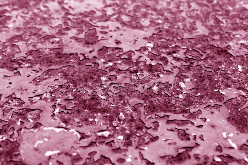 Pink Toned Rusty Metal Surface with Blur Effect. Stock Photo - Image of ...